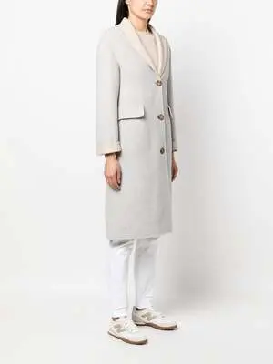 Eleventy Two-tone Wool Coat