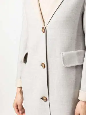 Eleventy Two-tone Wool Coat