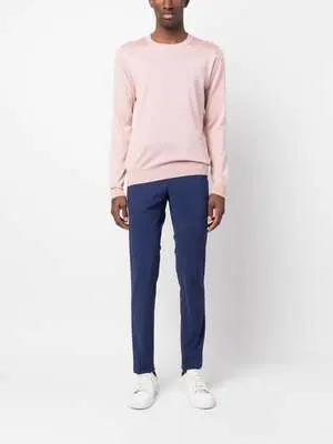 Fedeli Ribbed Crew Neck Jumper - Pink