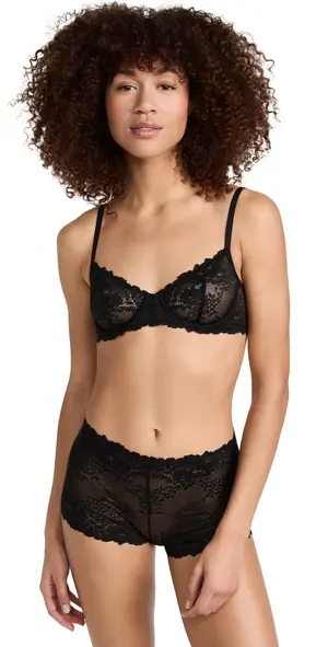 Natori Heavenly Convertible Balconette Underwire Bra - Black