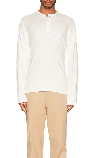 Rag & Bone Classic Henley - White