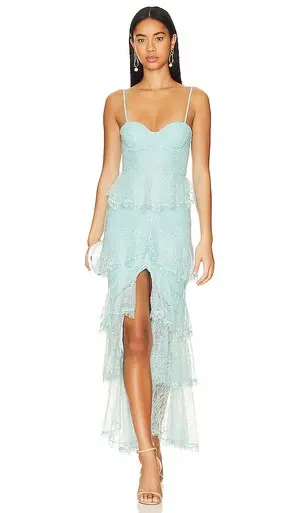 Majorelle Lace Gown - Sky Blue