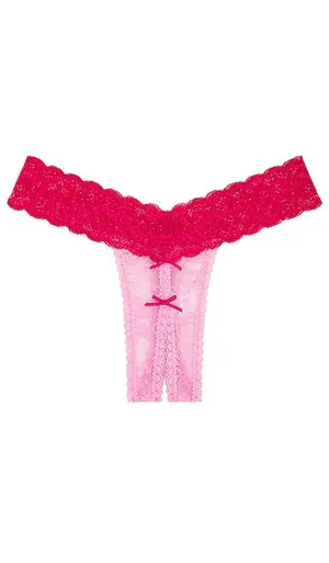 Privacy Please Georgia Ouvert Thong In Pink - Cyclamen