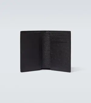 Saint Laurent Logo Leather Wallet - Black