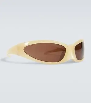 Balenciaga Oval Sunglasses - Yellow