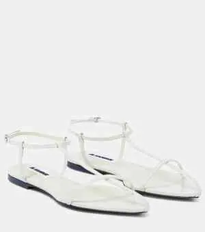 JIL SANDER Leather Thong Sandals