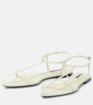 JIL SANDER Leather Thong Sandals