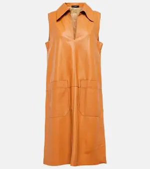 JOSEPH Berwick Leather Midi Dress