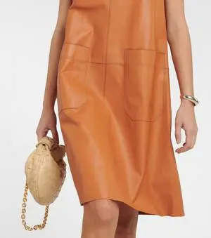 JOSEPH Berwick Leather Midi Dress