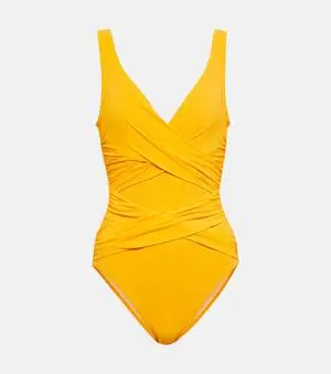 KARLA COLLETTO Ruched Swimsuit - Yellow