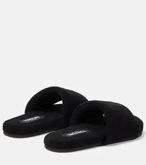 TOM FORD Harrison Embroidered Slides