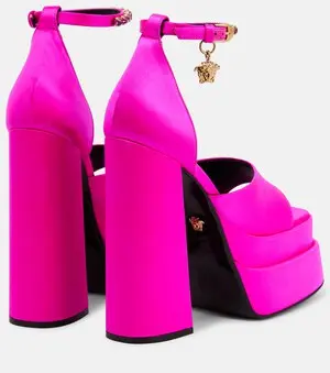 Versace Medusa Aevitas Platform Sandals - Pink