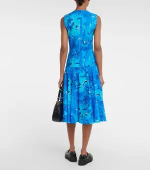 Marni Printed Cotton Midi Dress