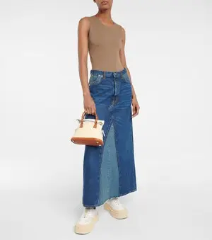 MAISON MARGIELA 5ac Mini Raffia Tote