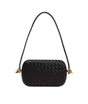 Bottega Veneta Knot On Strap Leather Shoulder Bag