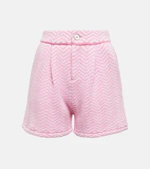 BARRIE Cashmere And Cotton-blend Bouclé Shorts