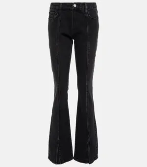 FRAME High-rise Skinny Jeans - Black