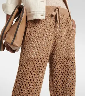 Brunello Cucinelli Cotton, Linen, And Silk Sweatpants