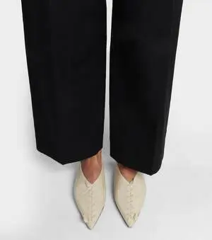 JIL SANDER Leather Ballet Flats