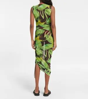 LOUISA BALLOU Heatwave Printed Midi Dress - Multicoloured