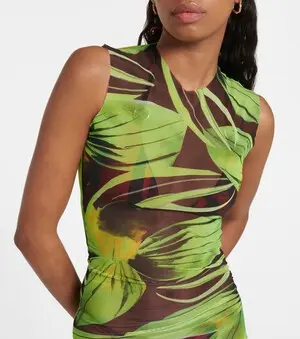 LOUISA BALLOU Heatwave Printed Midi Dress - Multicoloured