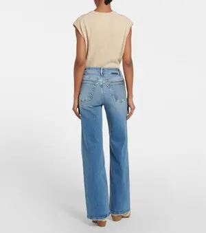 RE/DONE 70s High-rise Wide Leg Jeans - Blue
