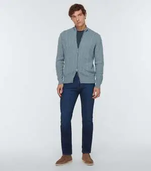 Loro Piana Cable-knit Cashmere Cardigan