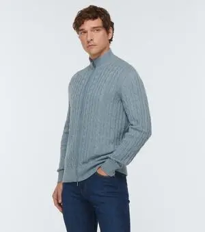 Loro Piana Cable-knit Cashmere Cardigan