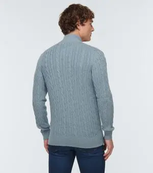 Loro Piana Cable-knit Cashmere Cardigan