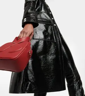 COURREGES Courrèges Logo Cotton-blend Trench Coat - Black