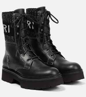 Amiri Leather Lace-up Boots