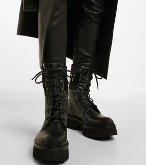 Amiri Leather Lace-up Boots