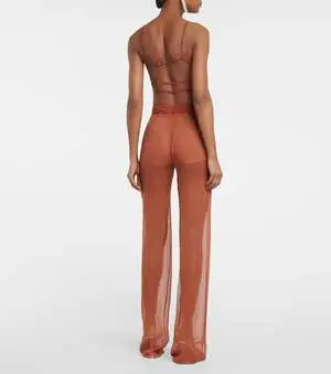 NENSI DOJAKA Cutout Cotton Bra Top