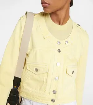 Isabel Marant Valene Cropped Denim Jacket