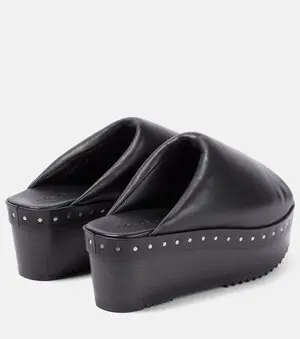 Rick Owens Padded Leather Platform Sandals