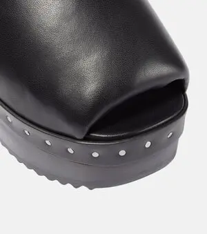 Rick Owens Padded Leather Platform Sandals