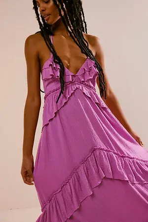 Free People Free People Santa Luz Maxi Dress Crushed Violet