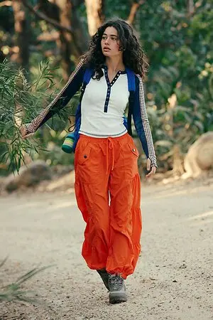 Free People FP Movement Set Me Free Pants Blood Orange