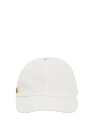Loro Piana-Back Bow Cotton & Linen Baseball Cap