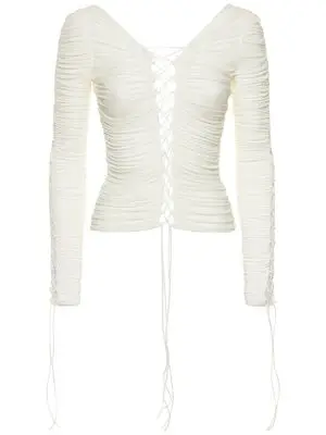 INTERIOR The Knit Viscose Top