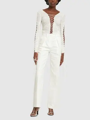 INTERIOR The Knit Viscose Top