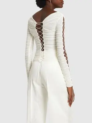 INTERIOR The Knit Viscose Top