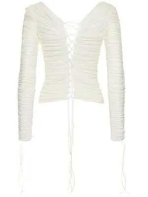 INTERIOR The Knit Viscose Top