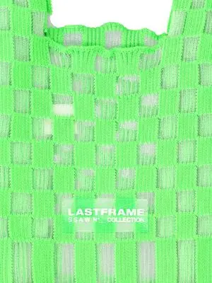 LASTFRAME Small Sheer Ichimatsu Market Bag