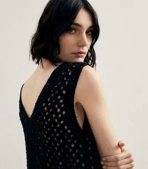 Brunello Cucinelli Open-knit Maxi Dress