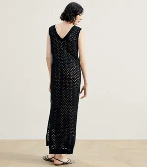 Brunello Cucinelli Open-knit Maxi Dress