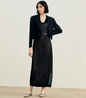 Brunello Cucinelli Open-knit Maxi Dress