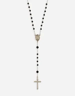 Dolce & Gabbana Rosary Necklace With Gemstones