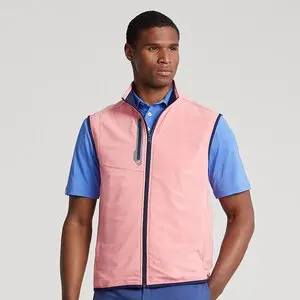 Ralph Lauren Hybrid Mockneck Vest - Dolce Pink/french Navy