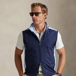 Ralph Lauren Hybrid Mockneck Vest - Office Blue